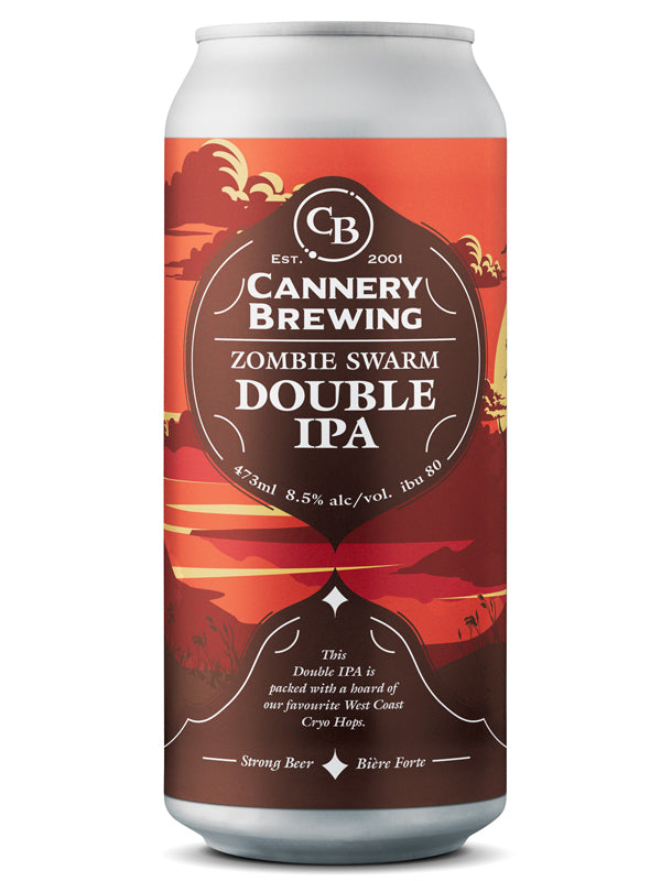 Zombie Swarm Double IPA 4 pack (473ml cans) – Cannery Brewing Co.