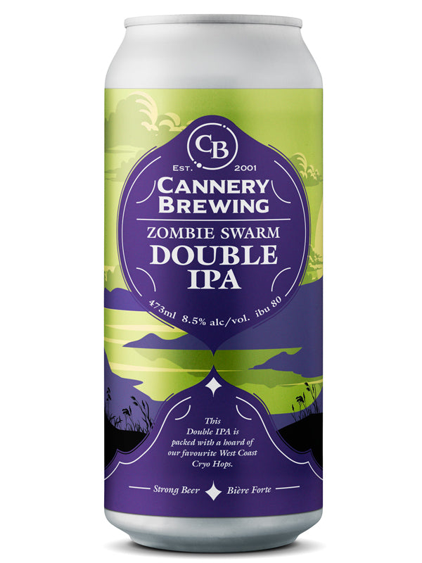 Zombie Swarm Double IPA 4 pack (473ml cans) – Cannery Brewing Co.