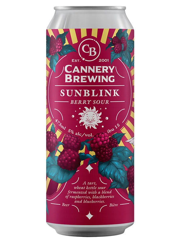 Sunblink Berry Sour 4 pack (473ml cans) – Cannery Brewing Co.